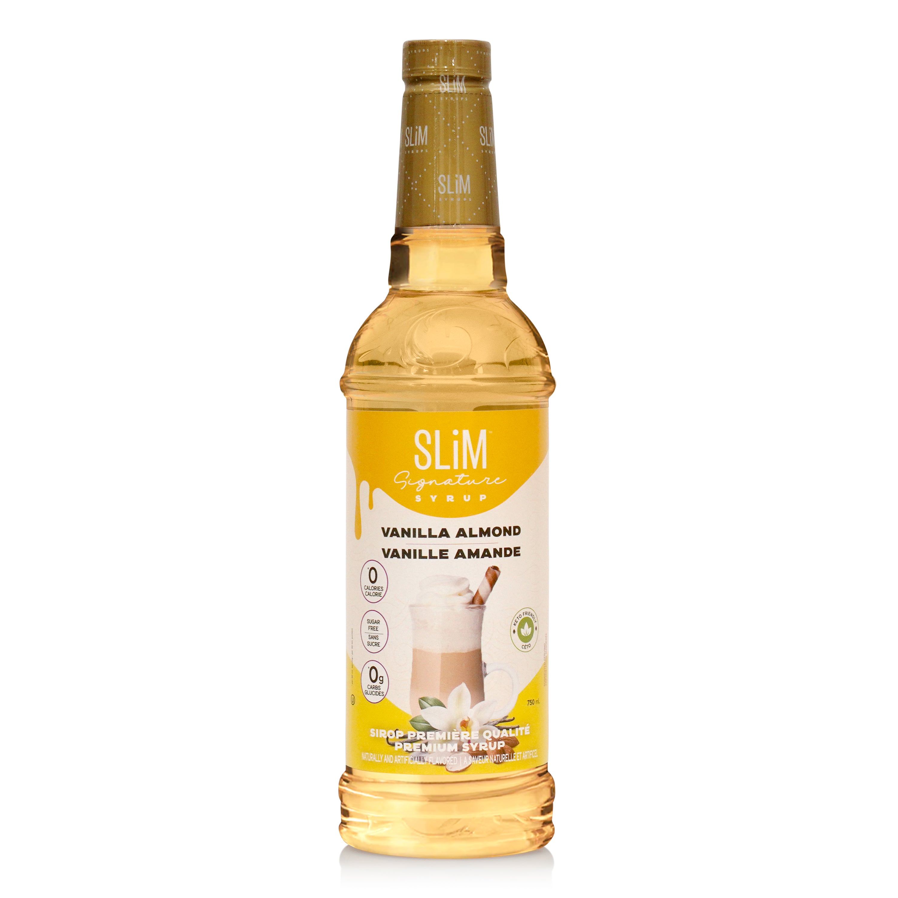 Slim Signature | 0 Calorie | 0 Carb | 0 Sugar | Vanilla Almond Syrup 7