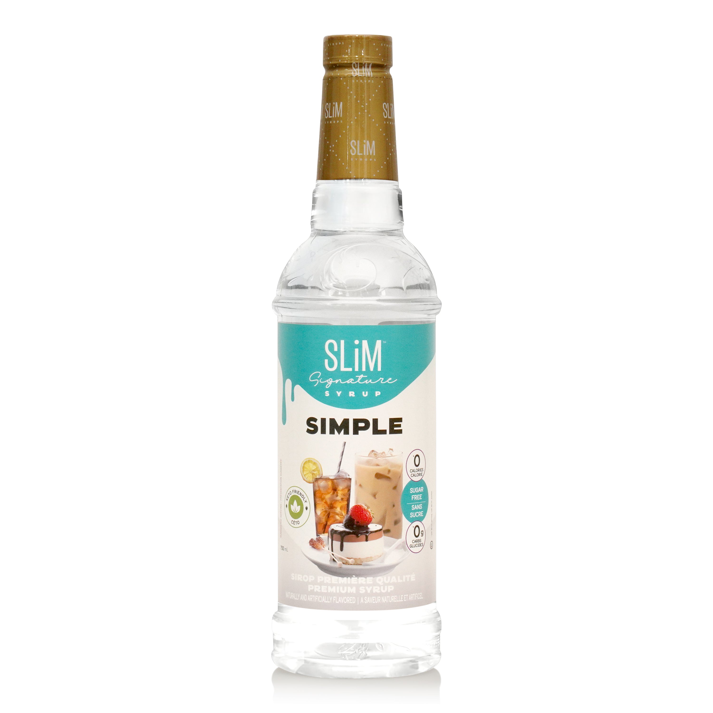 Slim Signature | 0 Calorie | 0 Carb | 0 Sugar | Simple Syrup 750ml