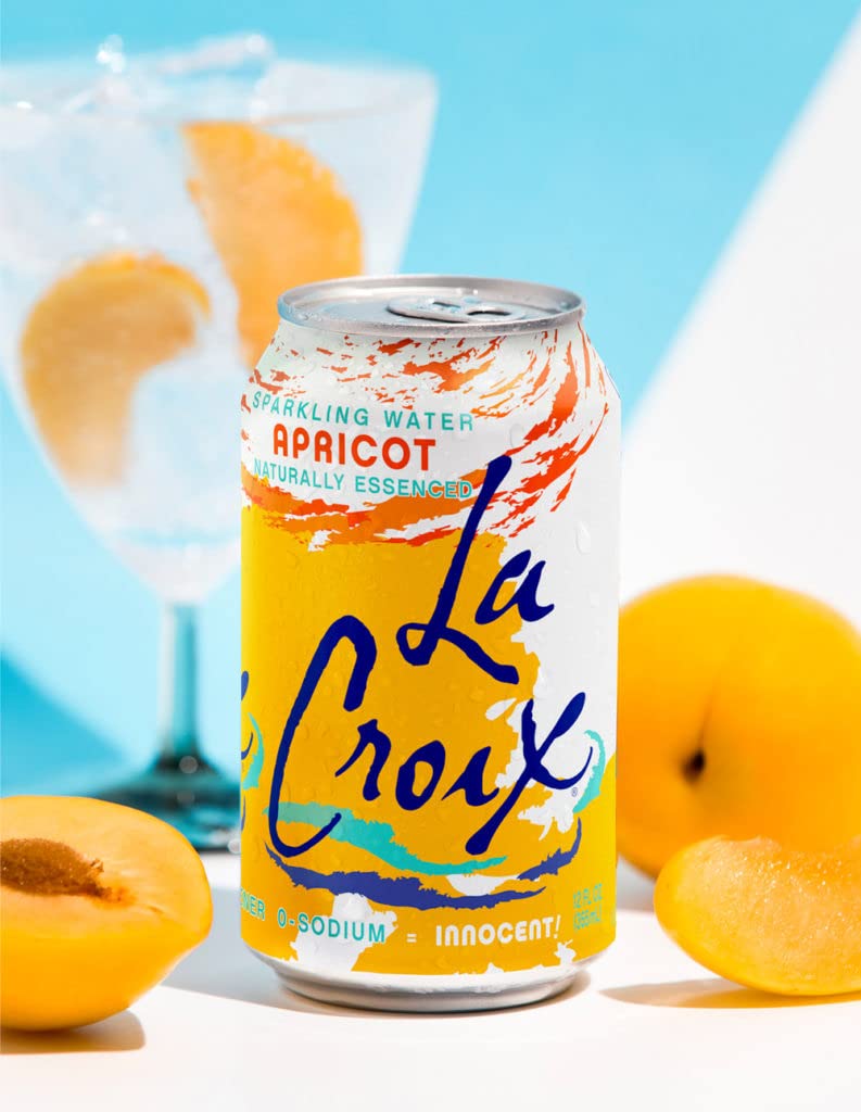 La Croix Apricot Sparkling Water 355ml | Naturally Essenced, 0 Calorie