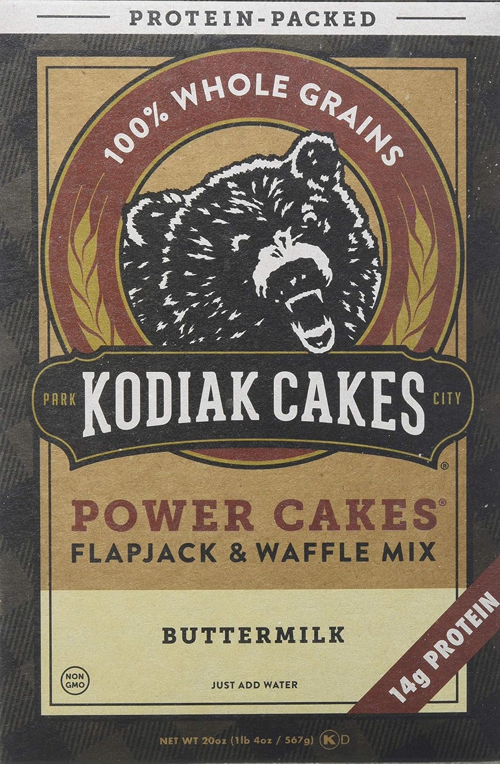 Kodiak Cakes Power Cakes Flap Jack & Waffle Whole Grain Mix Buttermilk