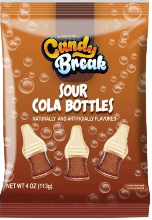 Candy Break Sour Cola Bottles Bag 113g