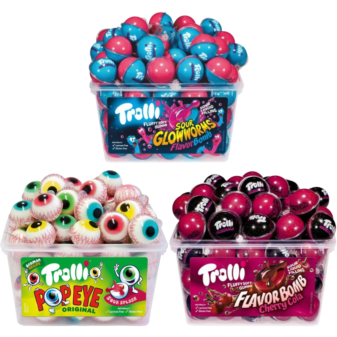 Trolli 3D Flavour Bombs | Choose Your Flavour | Perfect Halloween Trea
