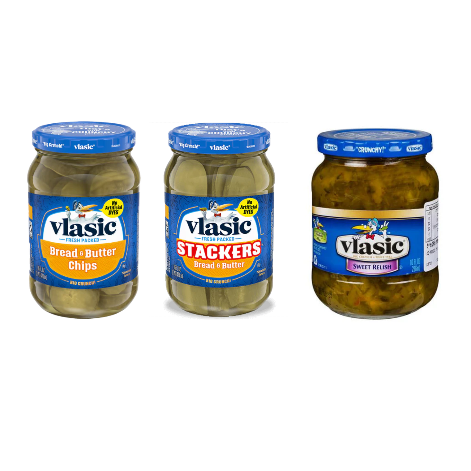 Vlasic ( 3 Pack ) | Stackers Bread & Butter | Bread & Butter Chips | S