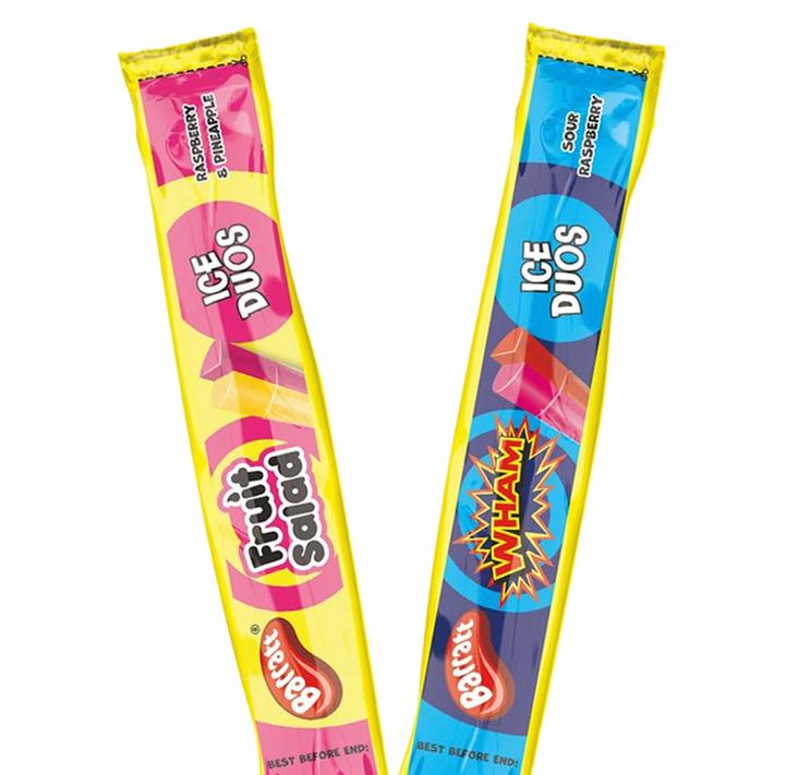 Barratt Fruit Salad and Wham Ice Duo's 105ml | 5 of Each, 10 Ice Poles