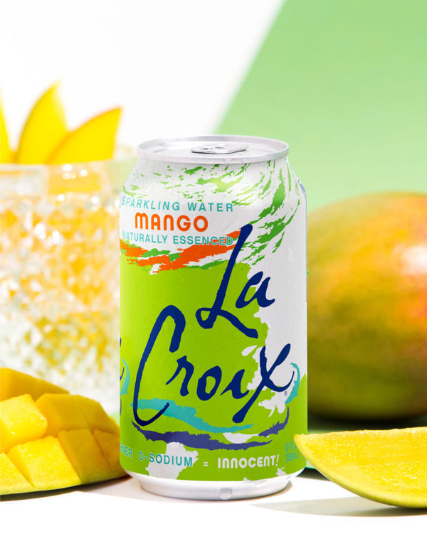 La Croix Mango Sparkling Water 355ml | Naturally Essenced, 0 Calories,