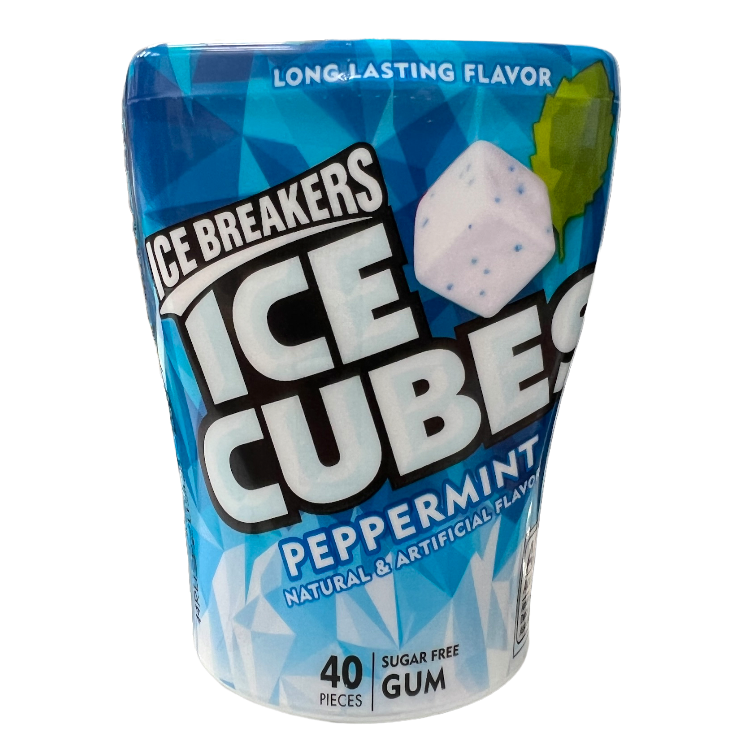 Ice Breakers Ice Cubes Peppermint Sugar Free Gum 40 Pcs (Pack of 4)