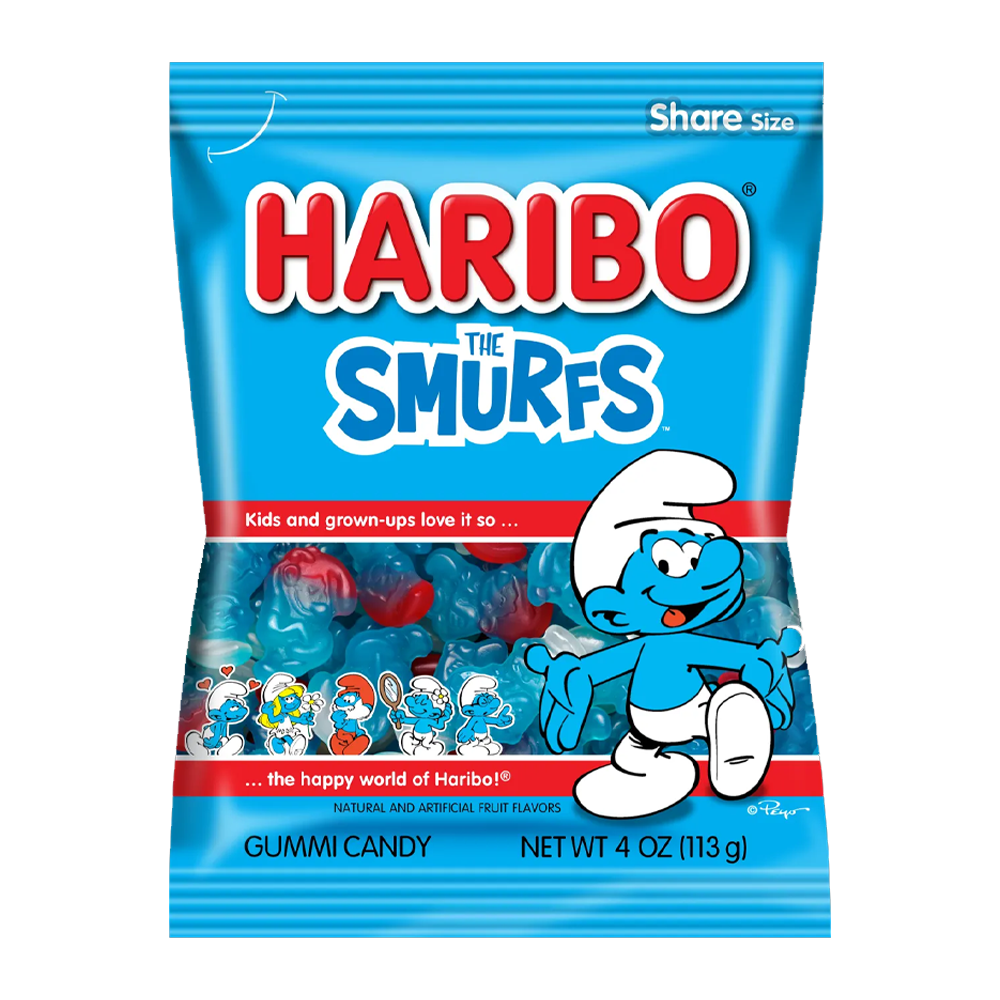 Haribo The Smurfs Gummi Candy 113g (Best Before Date 08/2025)